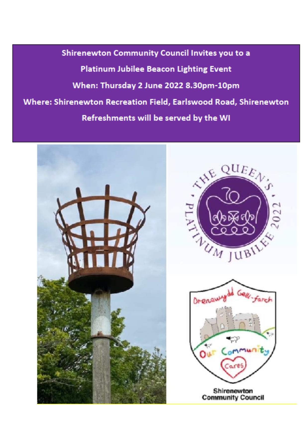 The Queen’s Platinum Jubilee Beacons 2022 – Shirenewton Community Council